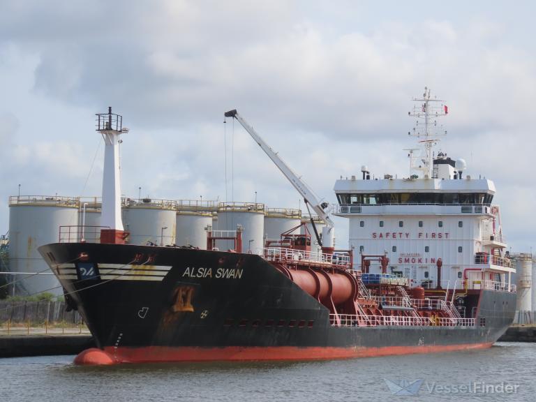ALSIA SWAN, Chemical/Oil Products Tanker - Details and current position ...