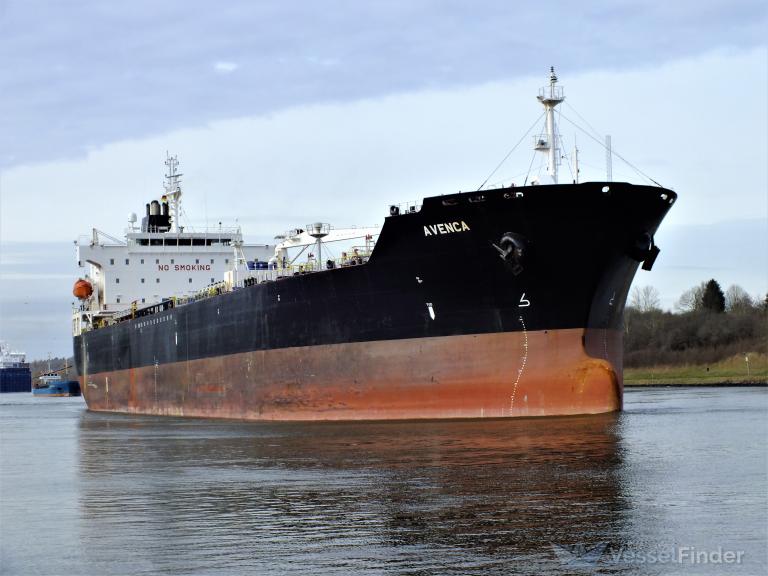 AVENCA, Chemical/Oil Products Tanker - Details and current position ...