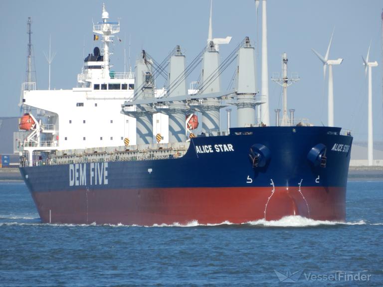 ALICE STAR, Bulk Carrier - Skibsdetaljer og nuværende position - IMO ...