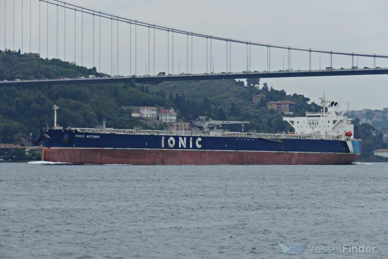 IONIC ARTEMIS, Crude Oil Tanker - Details and current position - IMO ...