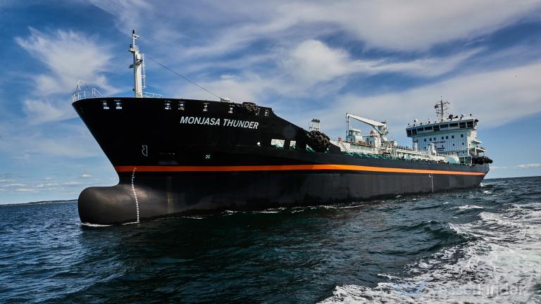MONJASA THUNDER, Chemical/Oil Products Tanker - Details and current position - IMO 9428073 ...