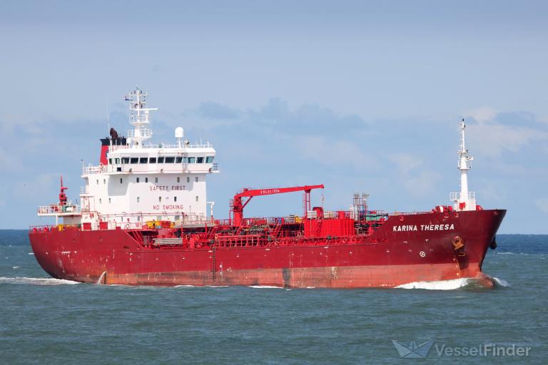 KARINA THERESA, Chemical/Oil Products Tanker - Details and current position - IMO 9428451 ...