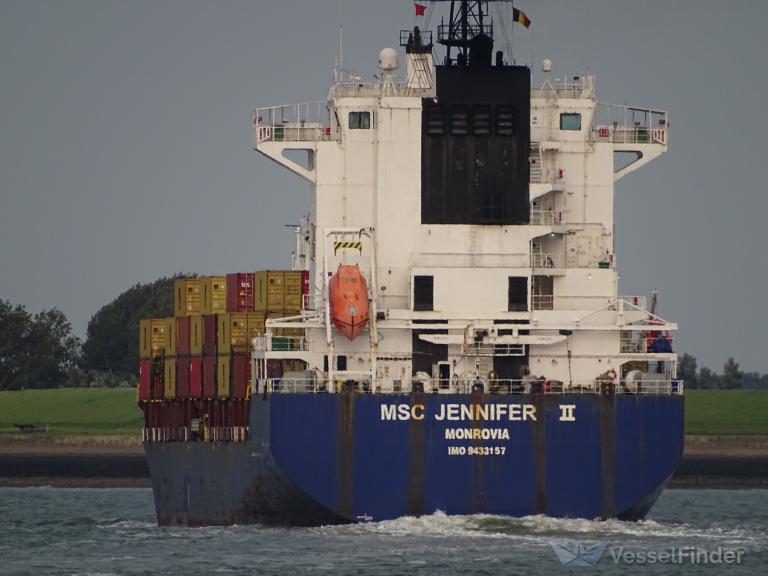 MSC JENNIFER II, Container Ship - Detalles del buque y posición actual ...