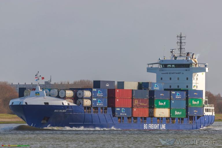 BG RUBY, Container Ship - Details and current position - IMO 9436202 ...