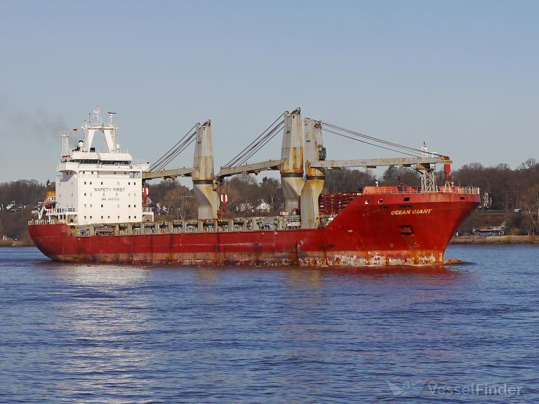 OCEAN GIANT, General Cargo Ship - Détails du bateau et situation ...