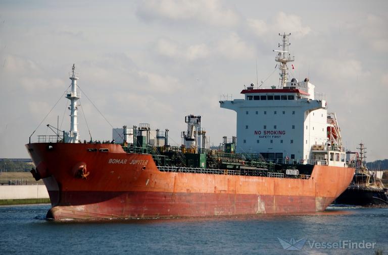 BOMAR JUPITER, Chemical/Oil Products Tanker - Details and current position - IMO 9438169 ...