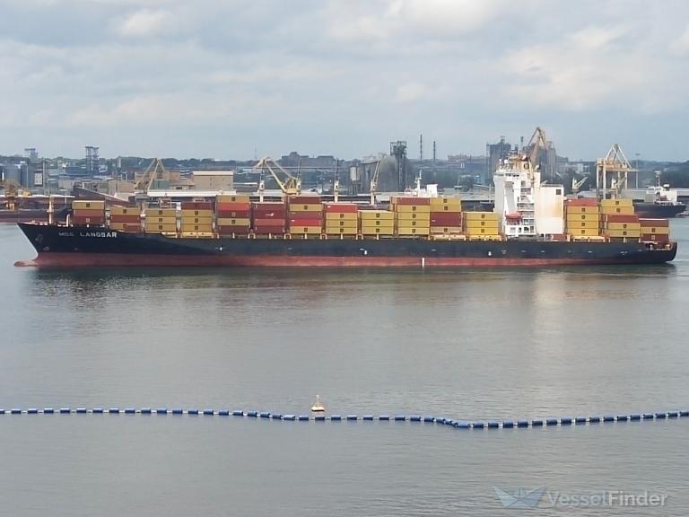 MSC LANGSAR, Container Ship - Detalles del buque y posición actual ...