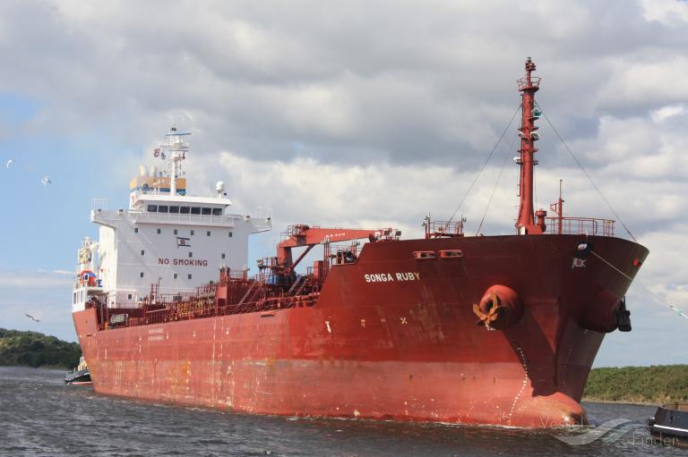SONGA RUBY, Chemical/Oil Products Tanker - Details and current position - IMO 9444479 - VesselFinder