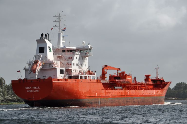 STEN FJELL, Chemical/Oil Products Tanker - Данные судна и текущее ...