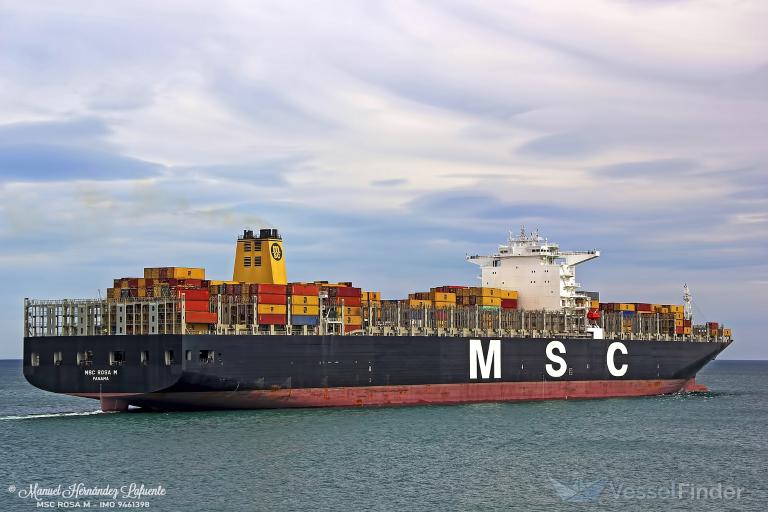 MSC ROSA M, Container Ship - Details and current position - IMO 9461398 ...