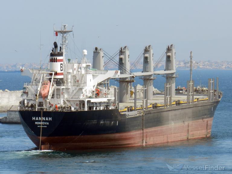 HANNAH, Bulk Carrier - Details and current position - IMO 9464558 ...