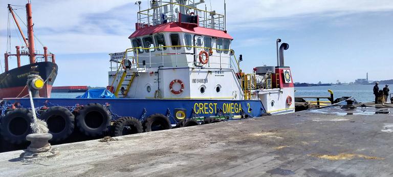 CREST OMEGA 2, Tug - Details and current position - IMO 9468255 ...