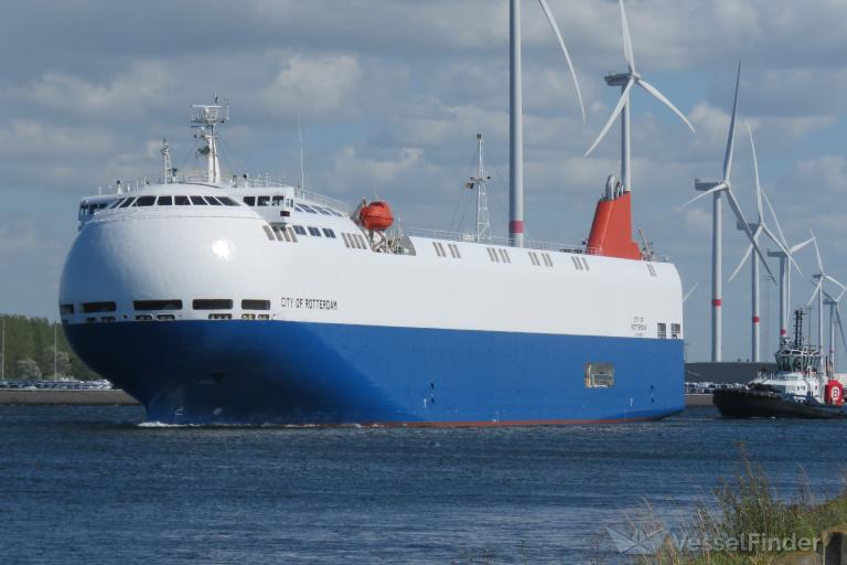 CITY OF ROTTERDAM, Vehicles Carrier - Details and current position ...