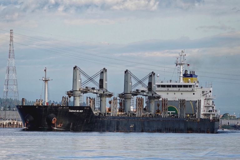 THOMAS SELMER, Bulk Carrier - Details and current position - IMO ...
