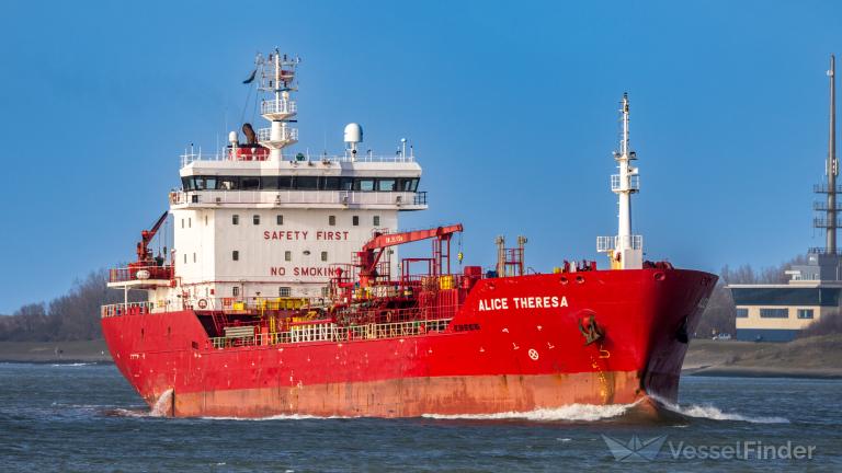 ALICE THERESA, Chemical/Oil Products Tanker - Scheepsdetails en huidige ...