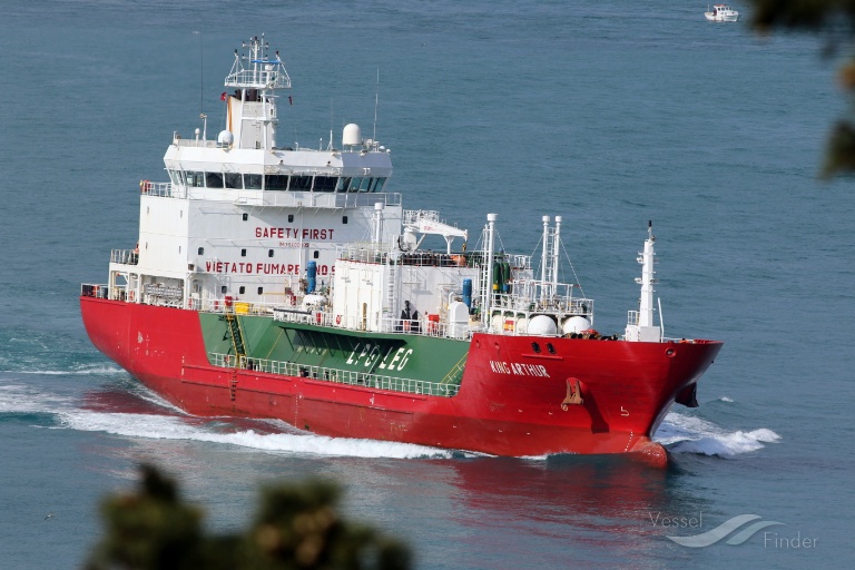 KING ARTHUR, LPG Tanker - Details and current position - IMO 9480382 - VesselFinder