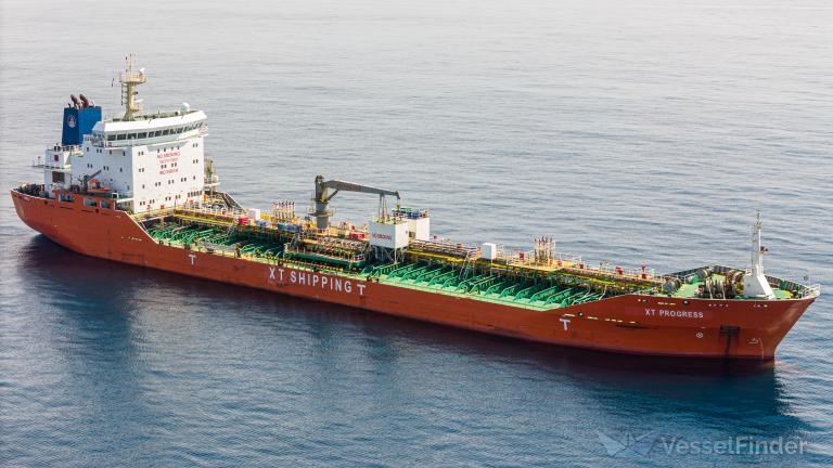 XT PROGRESS photo, Chemical/Oil Products Tanker - Taken on Apr 26, 2024 ...