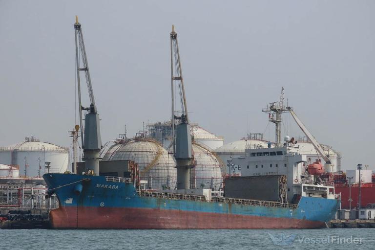WAKABA, General Cargo Ship - Details and current position - IMO 9524229 ...