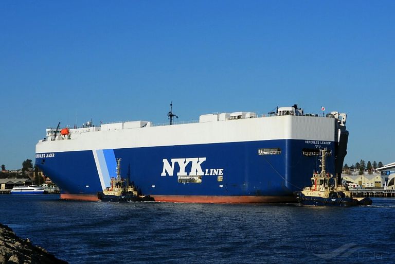 HERCULES LEADER, Vehicles Carrier - Detalles del buque y posición ...