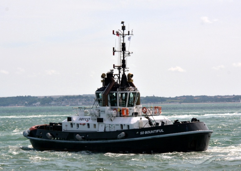 SD BOUNTIFUL, Tug - Schiffsdaten und aktuelle Position - IMO 9533787 MMSI 235072757 - VesselFinder
