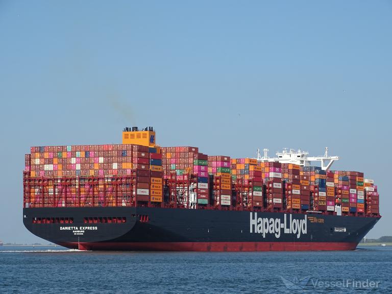 DAMIETTA EXPRESS, Container Ship - Details and current position - IMO ...