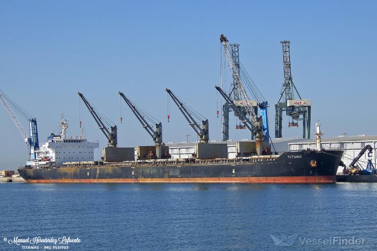 TITANAS, Bulk Carrier - Details and current position - IMO 9551703 ...