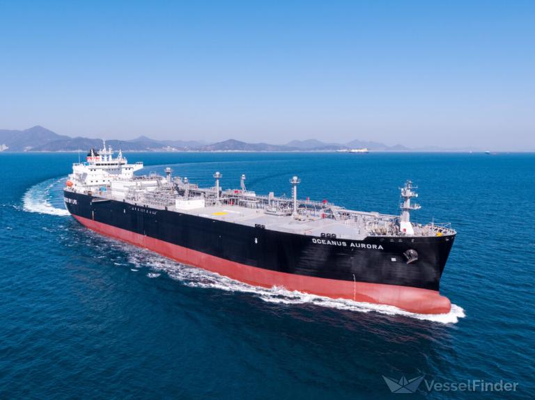 OCEANUS AURORA, LPG Tanker - Details and current position - IMO 9555008 ...