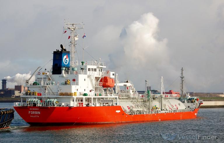 FORBIN, LPG Tanker - Details and current position - IMO 9559652 ...