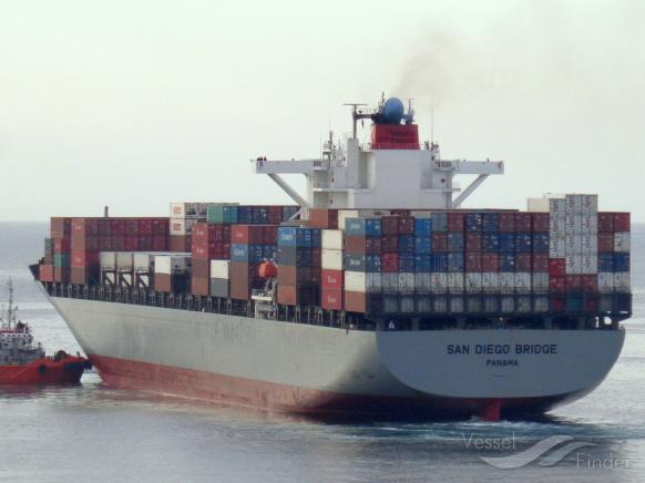 SAN DIEGO BRIDGE, Container Ship - Details and current position - IMO ...