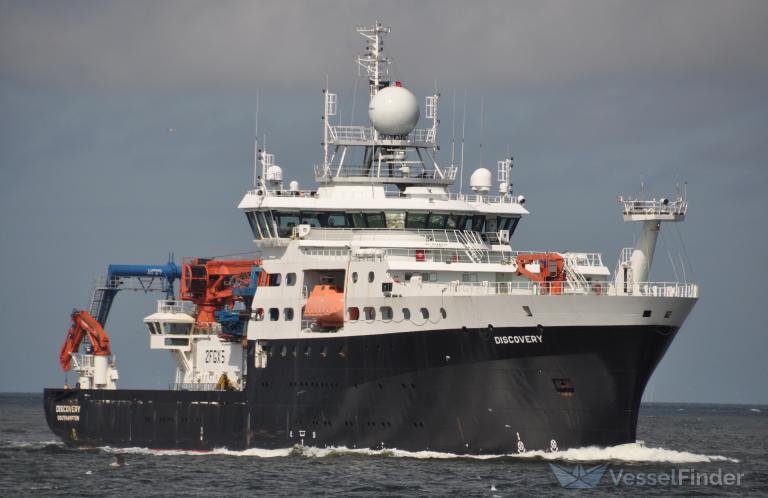 DISCOVERY, Research Vessel - Details and current position - IMO 9588029 ...