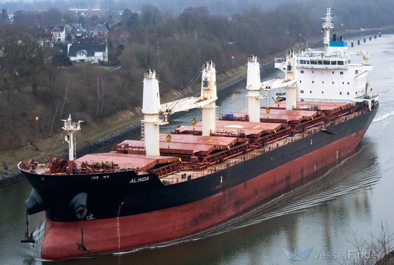 ALINDA, Bulk Carrier - Details and current position - IMO 9588378 ...