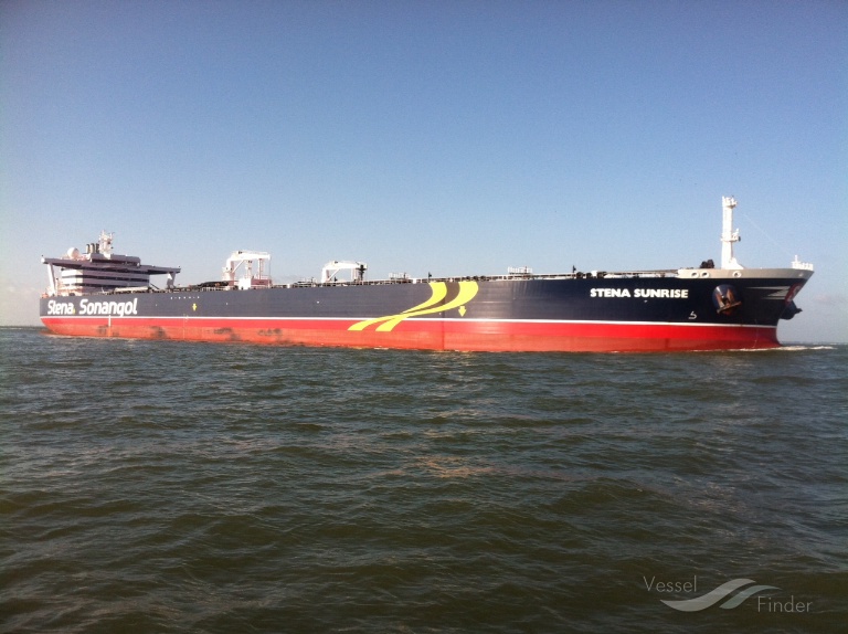 STENA SUNRISE, Crude Oil Tanker - Skibsdetaljer og nuværende position ...