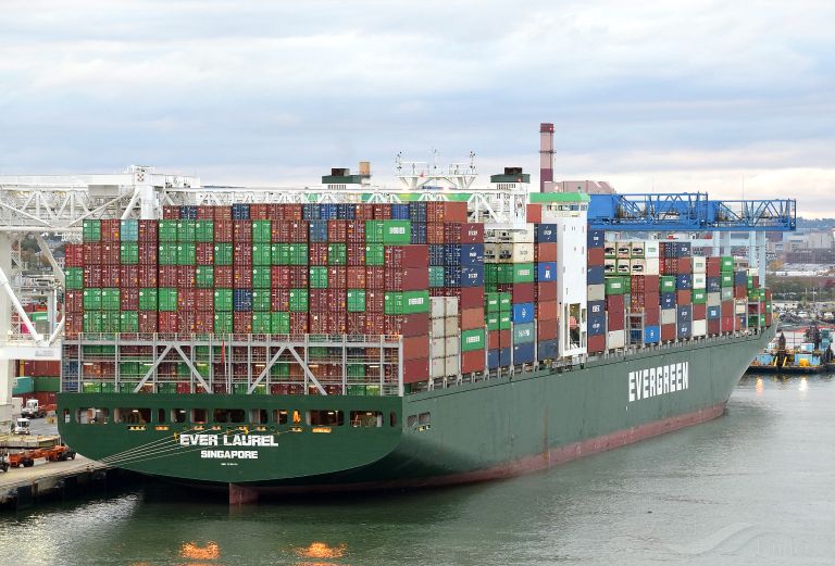 EVER LAUREL, Container Ship - Details and current position - IMO 9595474 - VesselFinder
