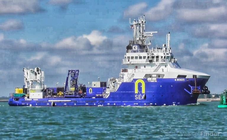 4-WINDS, Offshore Support Vessel - Details and current position - IMO 9601522 - VesselFinder