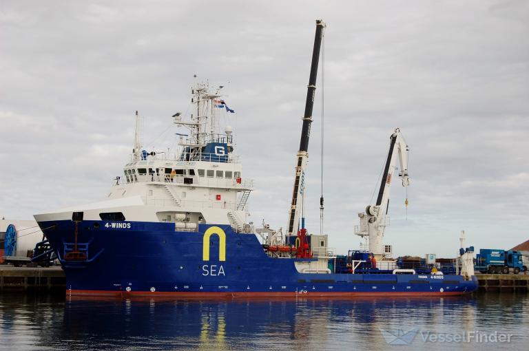 4-WINDS, Offshore Support Vessel - Scheepsdetails en huidige positie ...