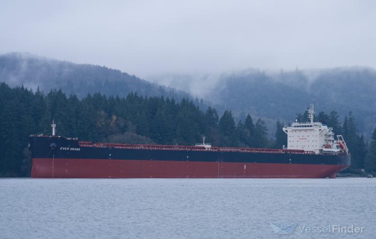 EVER GRAND, Bulk Carrier - Details and current position - IMO 9613989 ...