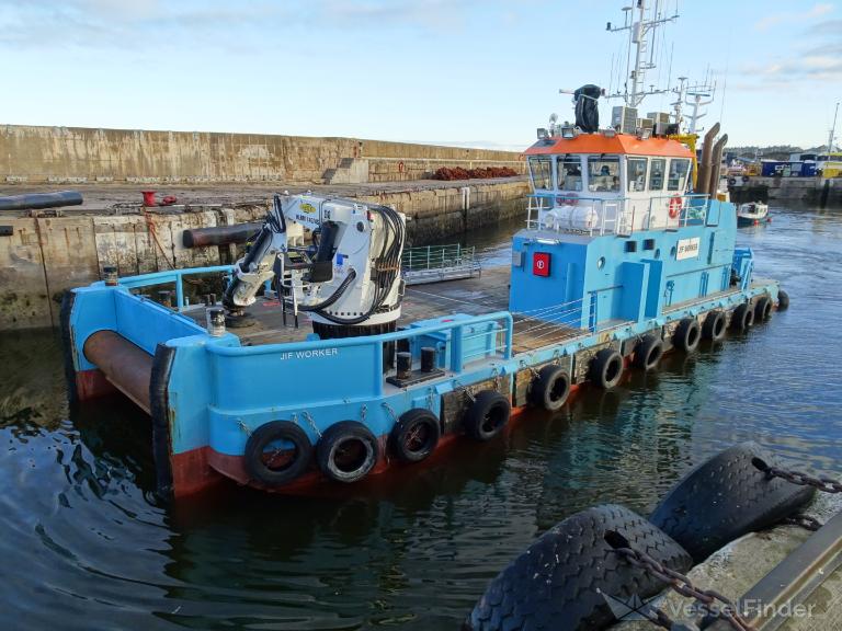 JIF WORKER, Utility Vessel - Details and current position - IMO 9616565 ...