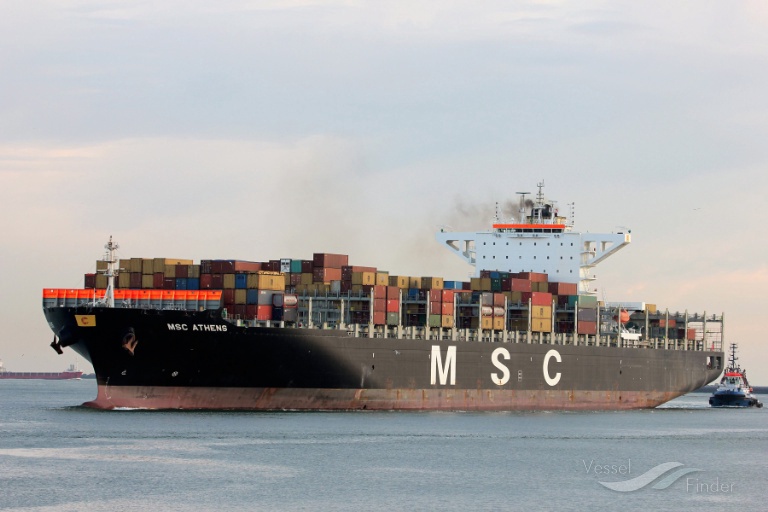 MSC ATHENS, Container Ship - Λεπτομέρειες πλοίου και τρέχουσα θέση ...