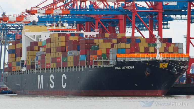 MSC ATHENS, Container Ship - Details and current position - IMO 9618305 ...