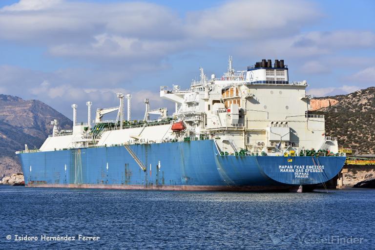 MARAN GAS EFESSOS, LNG Tanker - Details and current position - IMO ...