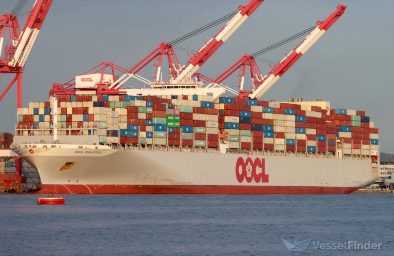 OOCL MALAYSIA, Container Ship - Details and current position - IMO ...