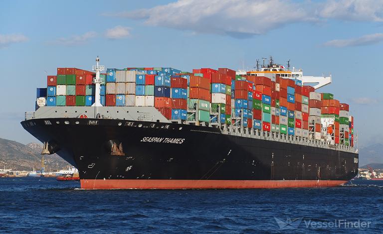 SEASPAN THAMES, Container Ship - Details and current position - IMO ...