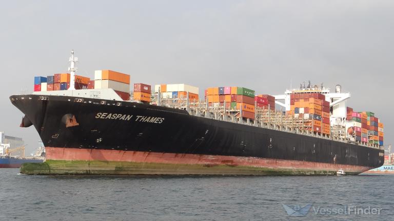 SEASPAN THAMES, Container Ship - Details and current position - IMO ...
