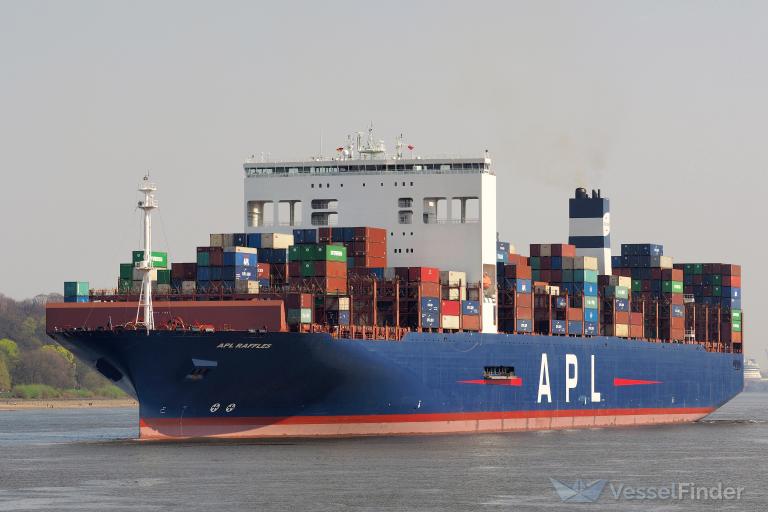 APL RAFFLES, Container Ship - Details and current position - IMO ...