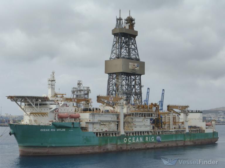 OCEAN RIG MYLOS, Drilling Ship - Schiffsdaten und aktuelle Position ...