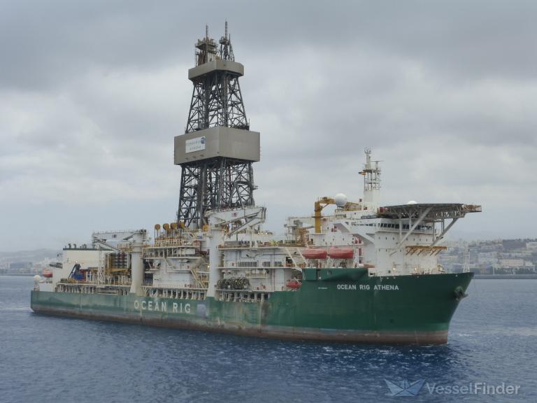 OCEAN RIG ATHENA, Drilling Ship - Details and current position - IMO ...
