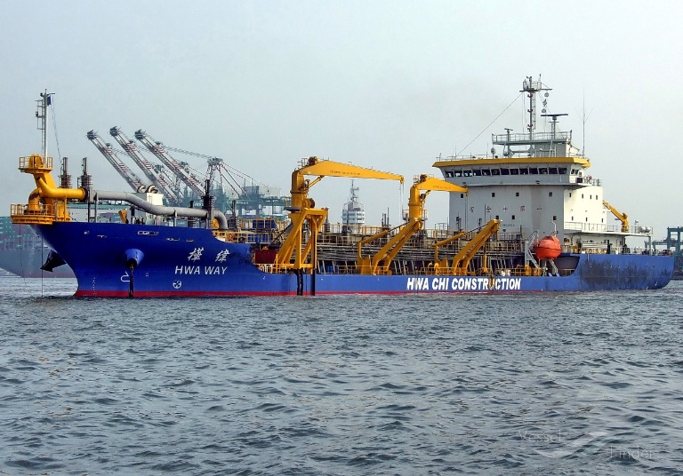 HWA WAY, Hopper Dredger - Details and current position - IMO 9633824 ...