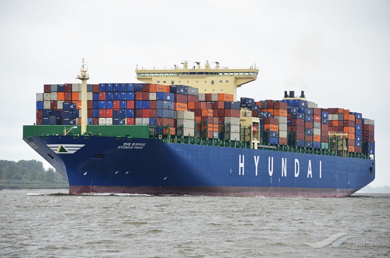 HMM PRIDE, Container Ship - Details and current position - IMO 9637260 ...