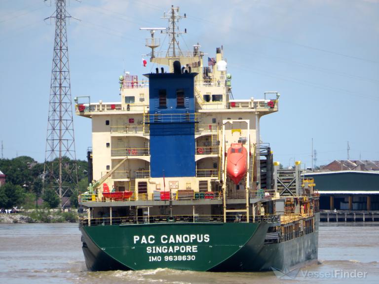 PAC CANOPUS, General Cargo Ship - Details and current position - IMO ...