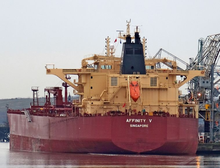 AFFINITY V, Crude Oil Tanker - Details and current position - IMO ...